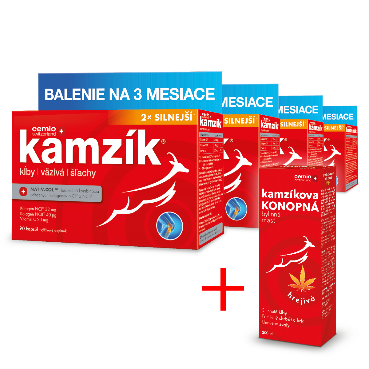 Cemio Kamzík® silnejší, 4× 90 kapsúl | GSKlub.sk