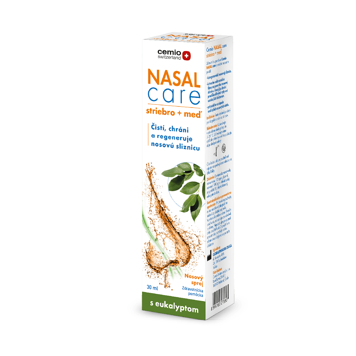 Cemio NASAL care, striebro + meď, 30 ml | GSKlub.sk