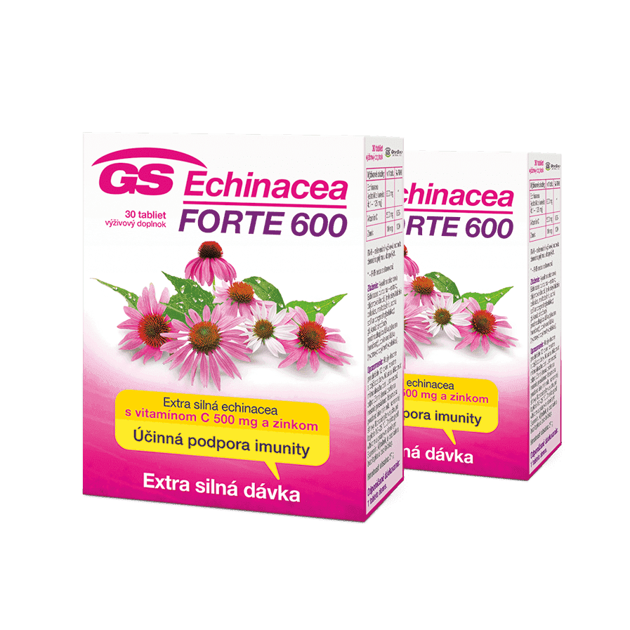 GS Echinacea Forte 600, 2 x 30 tabliet | GSKlub.sk
