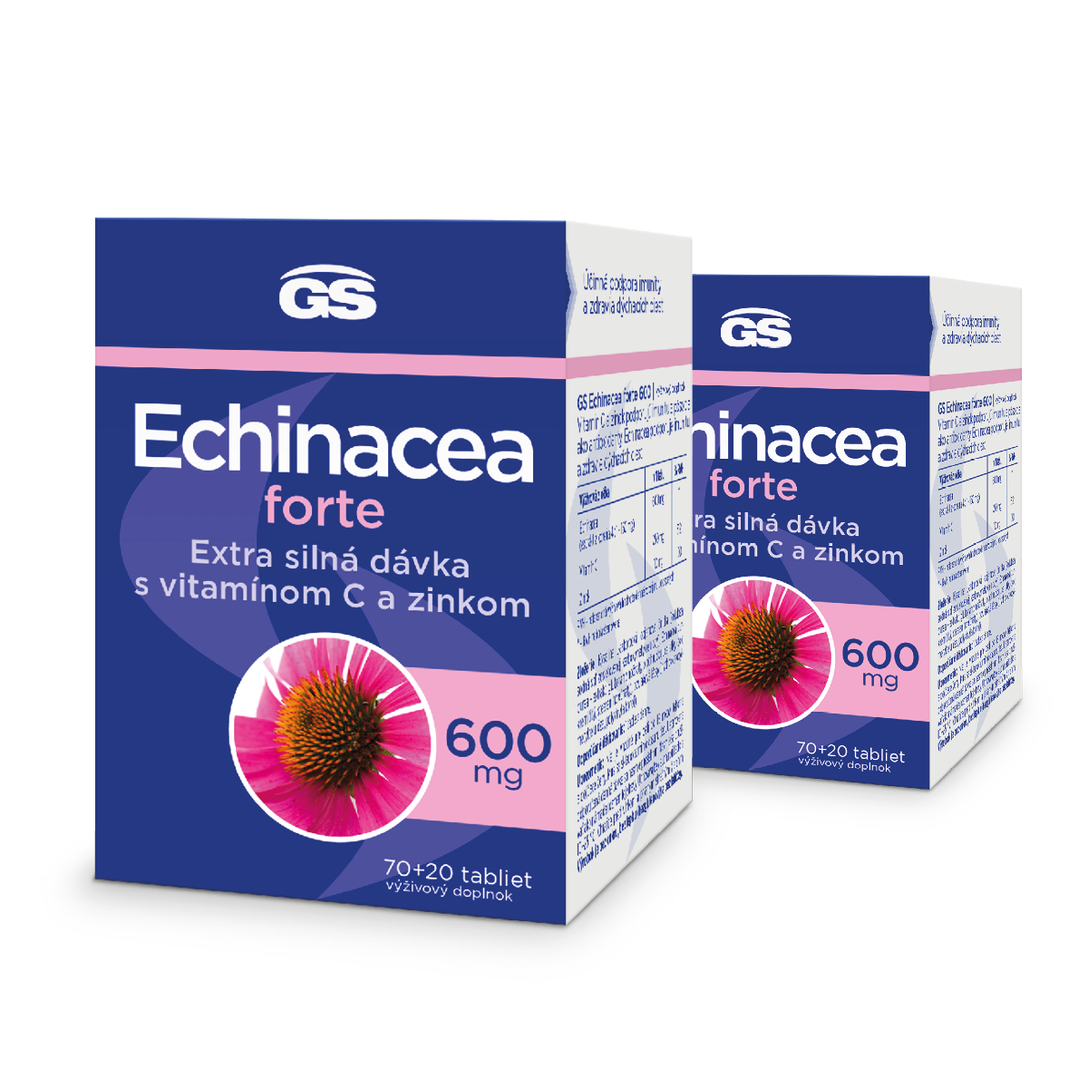 GS Echinacea FORTE 600, 2× 90 tabliet | GSKlub.sk