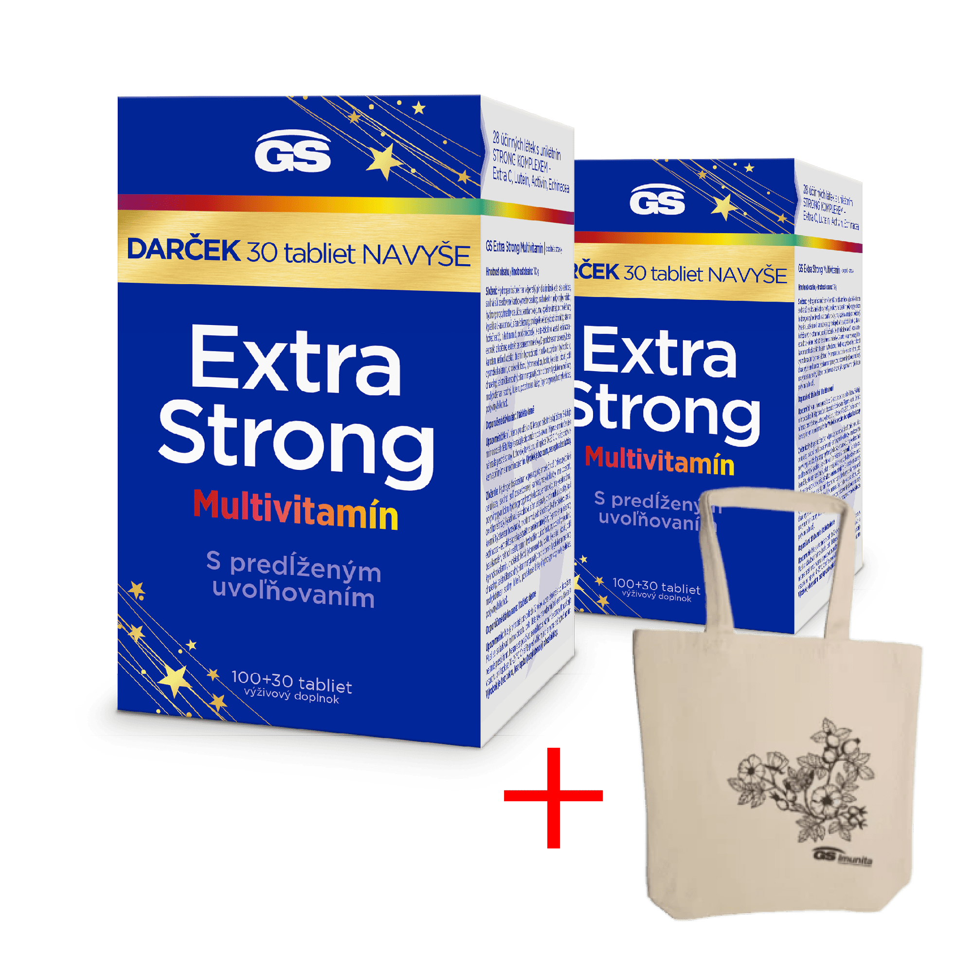 GS Extra Strong Multivitamín, 2× 130 tabliet, darčekové balenie 2024 | GSKlub.sk