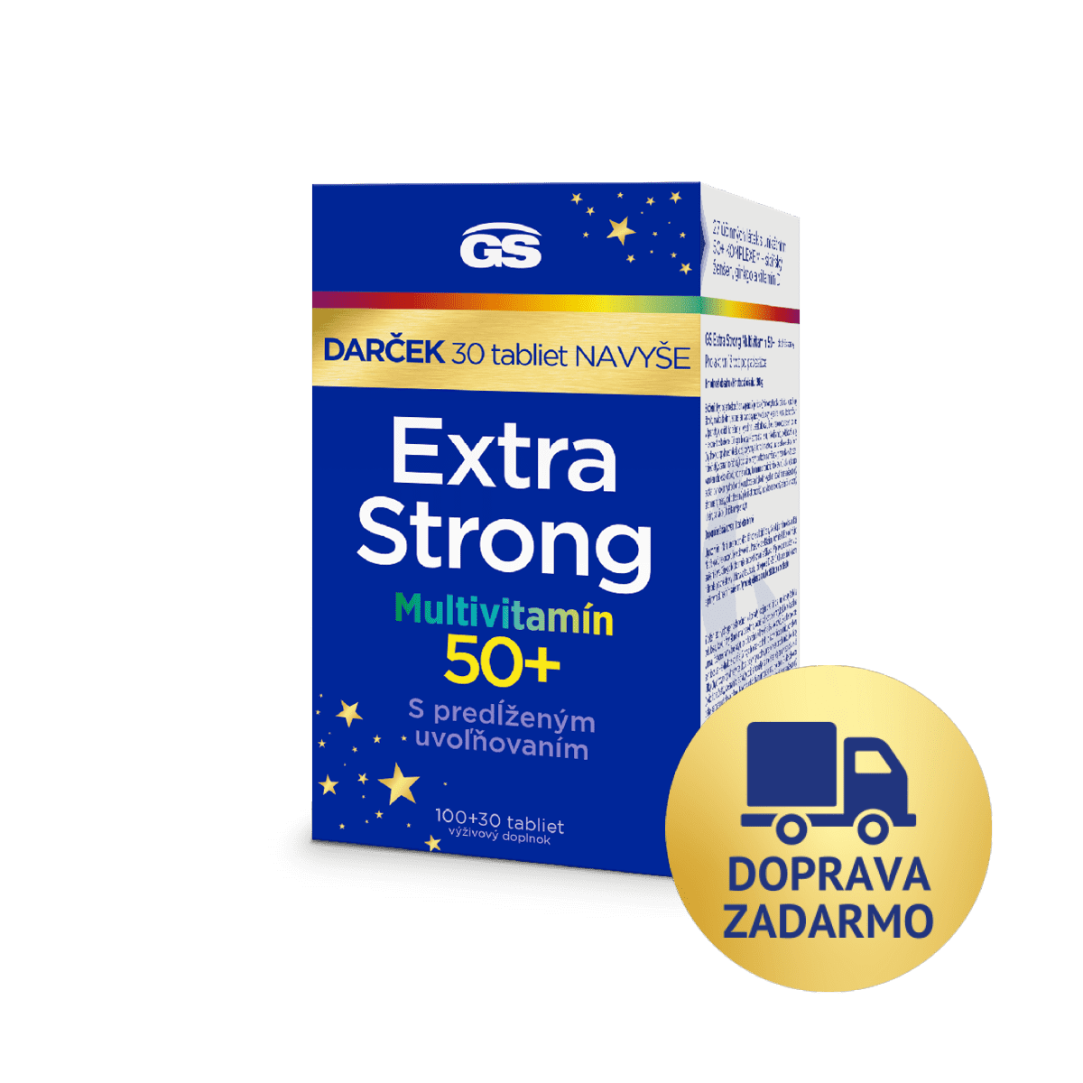 GS Extra Strong Multivitamín 50+, 100+30 tabliet, darčekové balenie 2023 | GSKlub.sk