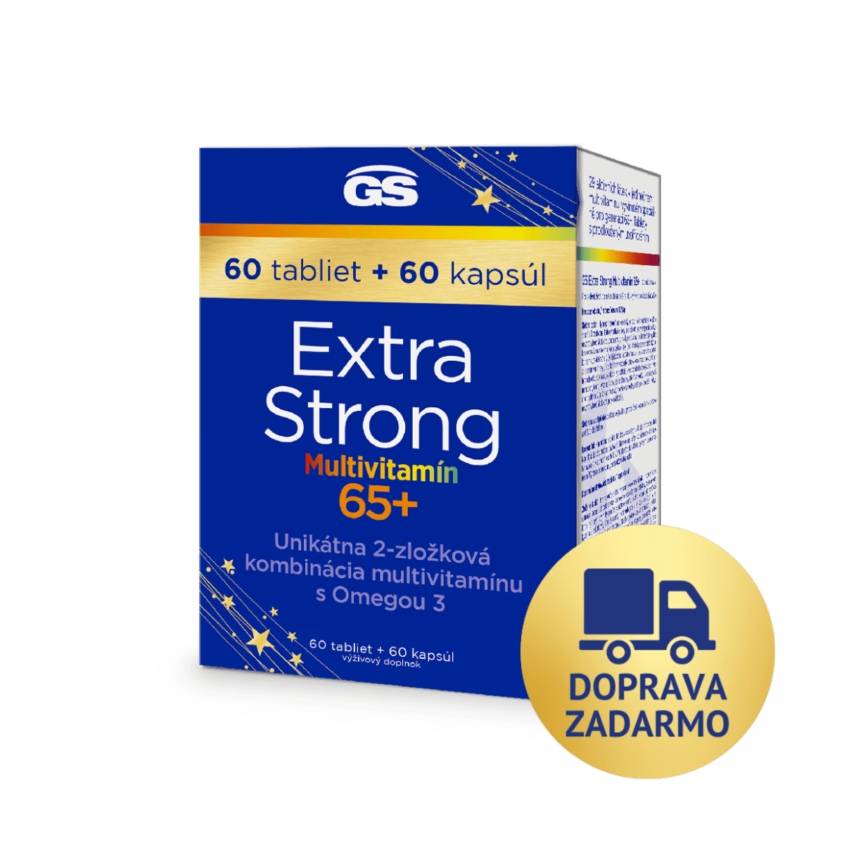 GS Extra Strong Multivitamín 65+, 60 tabliet a 60 kapsúl, darčekové balenie 2024 | GSKlub.sk