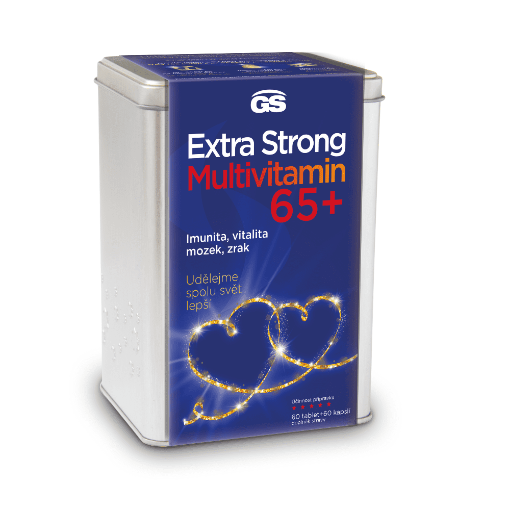 GS Extra Strong 65+, 60 tabliet a 60 kapsúl, darčekové balenie 2022 | GSKlub.sk