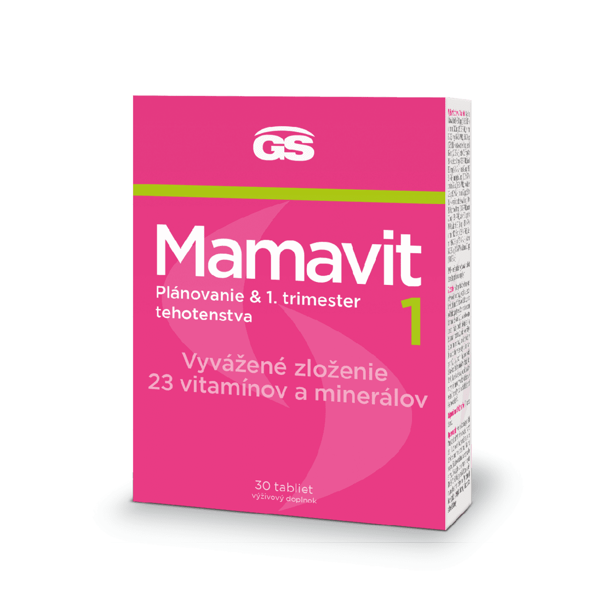 GS Mamavit 1 - Plánovanie a 1. trimester, 30 tabliet | GSKlub.sk
