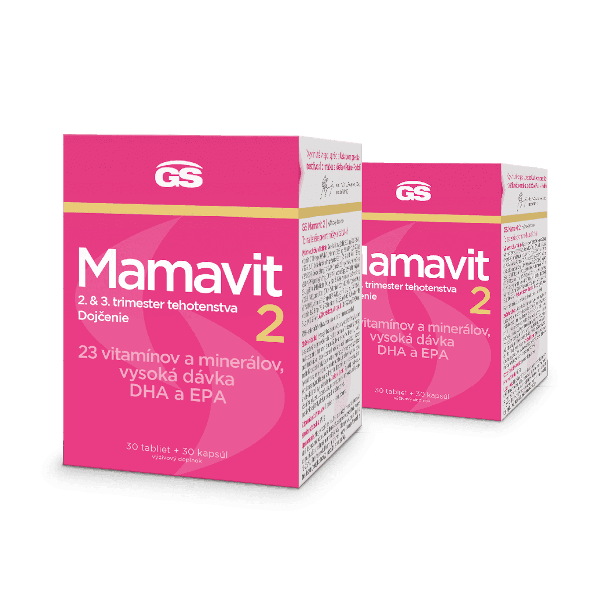 GS Mamavit 2 - tehotenstvo a dojčenie, 60 tabliet + 60 kapsúl | GSKlub.sk