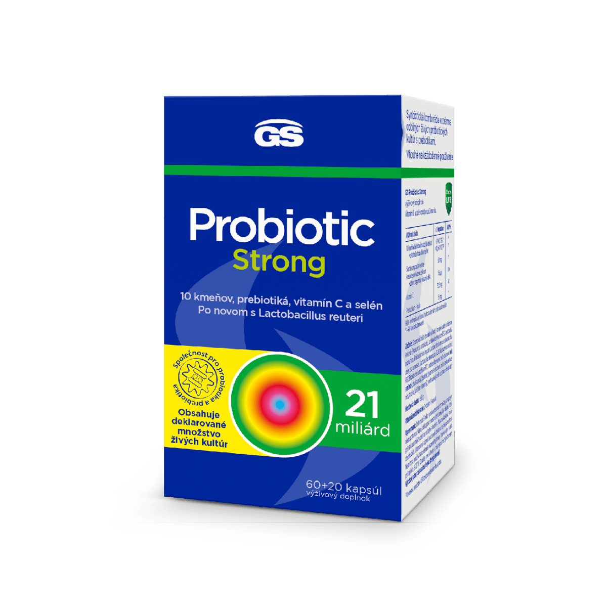 GS Probiotic Strong, 60 + 20 kapsúl | GSKlub.sk