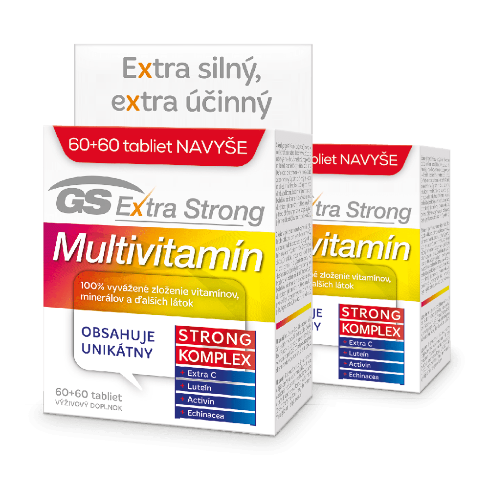 GS Extra Strong Multivitamín, 2× 120 tabliet | GSKlub.sk